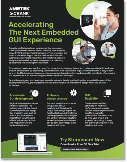 Datasheets and guides for embedded GUI development | AMETEK Crank